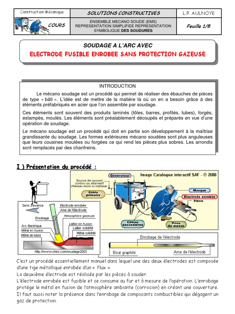 Cours de Soudage et Représentation des Soudures | PDF | Soudage | Construction