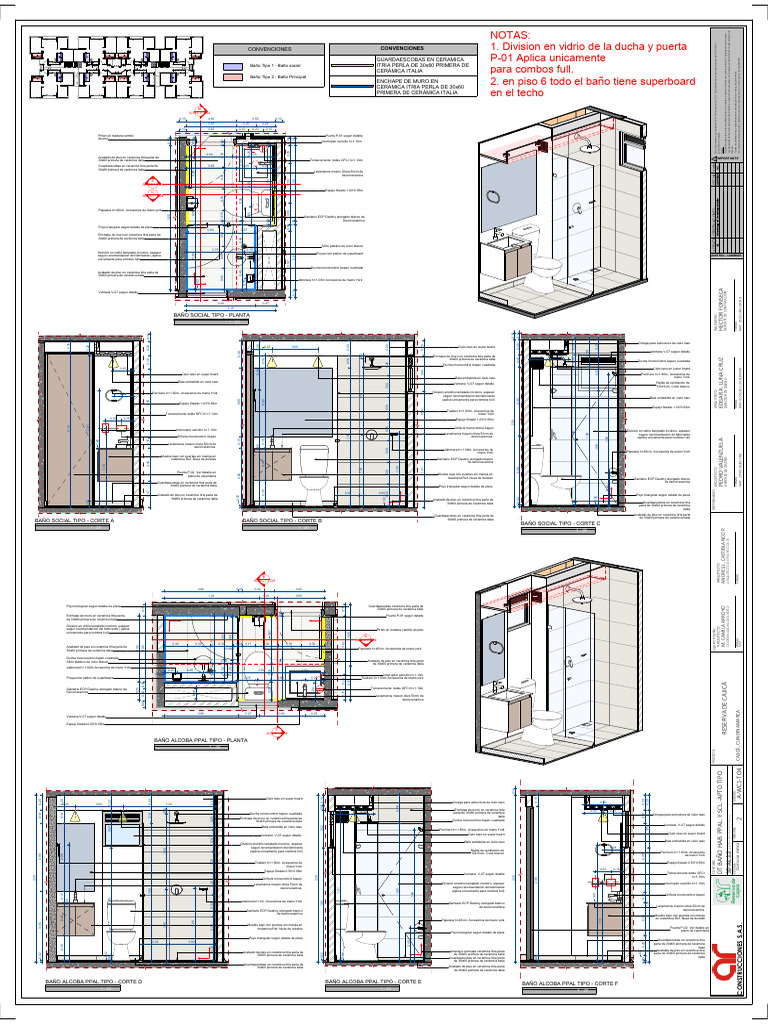 RC - A-WC1-T04 - DT BAÑO HAB. PPAL Y SCL.- APTO TIPO 10 AL 12 | PDF | Ingeniería mecánica ...