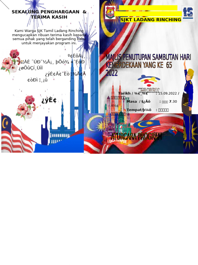 BProgram penutupan Merdeka 22 | PDF