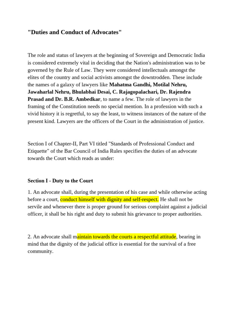 Advocate Duties and Court Conduct | PDF | Contempt Of Court | Advocate