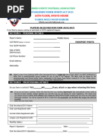 SAFA Player Registration Form 2020/2021 | PDF | Identity Document ...
