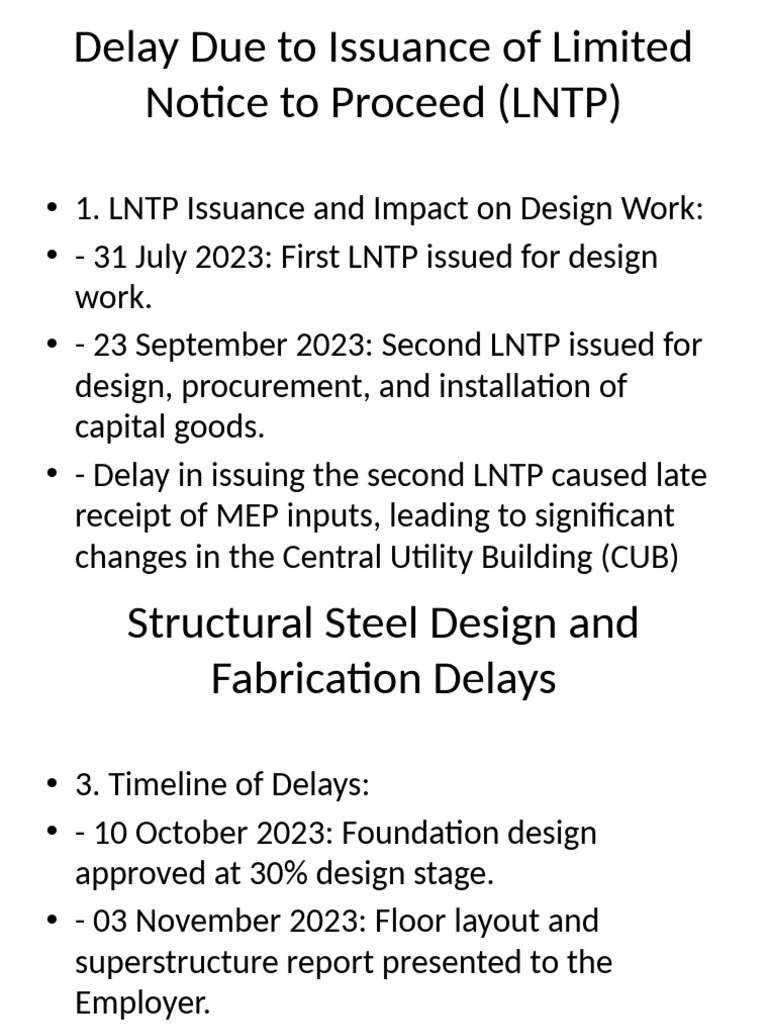 Project Delay Presentation | PDF