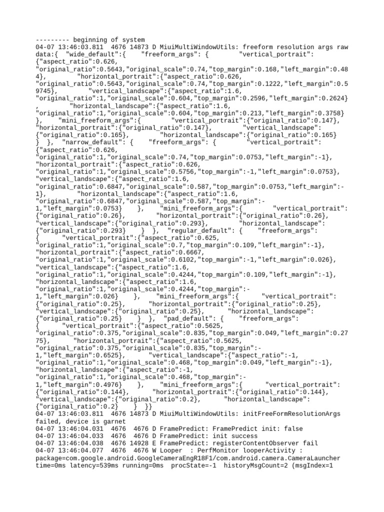 logcat1744008394196 | PDF | System Software | Computer Architecture