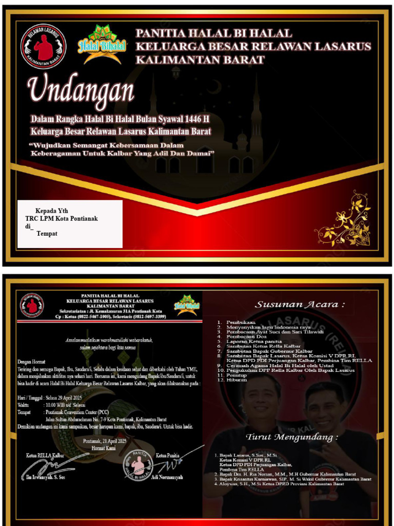 Undangan TRC LPM Kota Pontianak | PDF