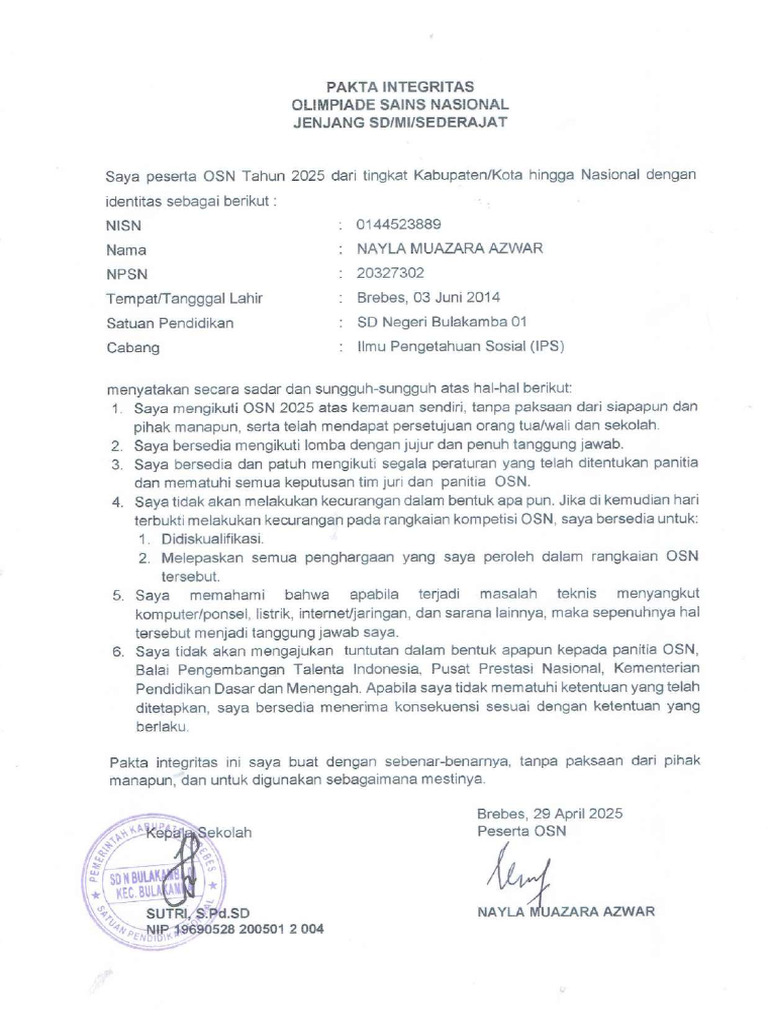 FAKTA OSN NAYLA | PDF