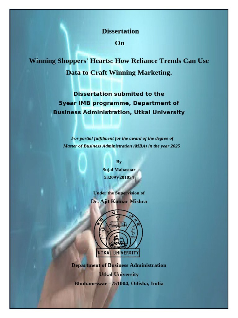 dissertation_report_sujal_trends | PDF | Marketing Strategy | Retail