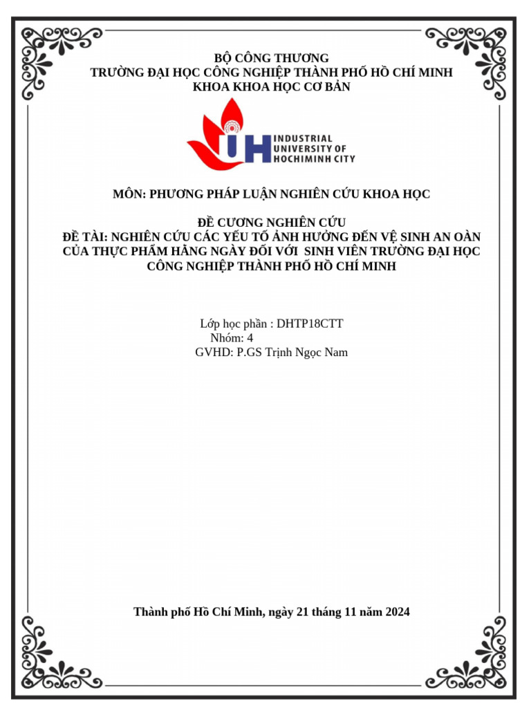 Nhom 4 - PHUONG PHAP LUAN NGHIEN CUU KHOA HOC - Bai Tieu Luan Cuoi Ki | PDF