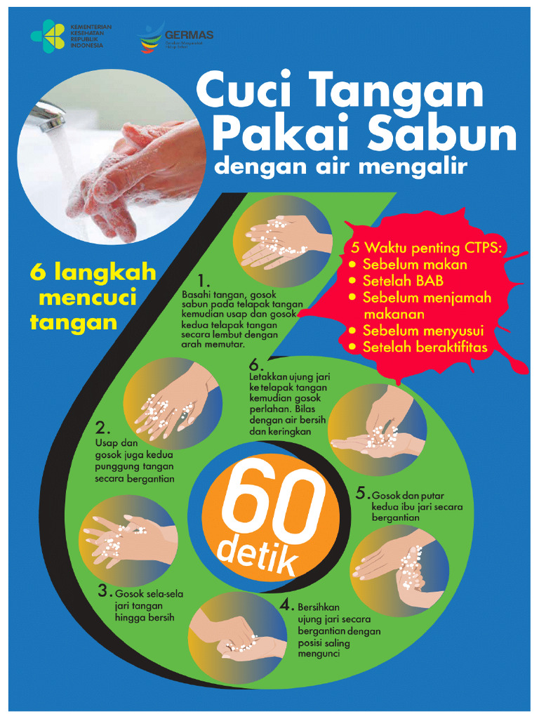 Poster Cuci Tangan Pakai Sabun | PDF
