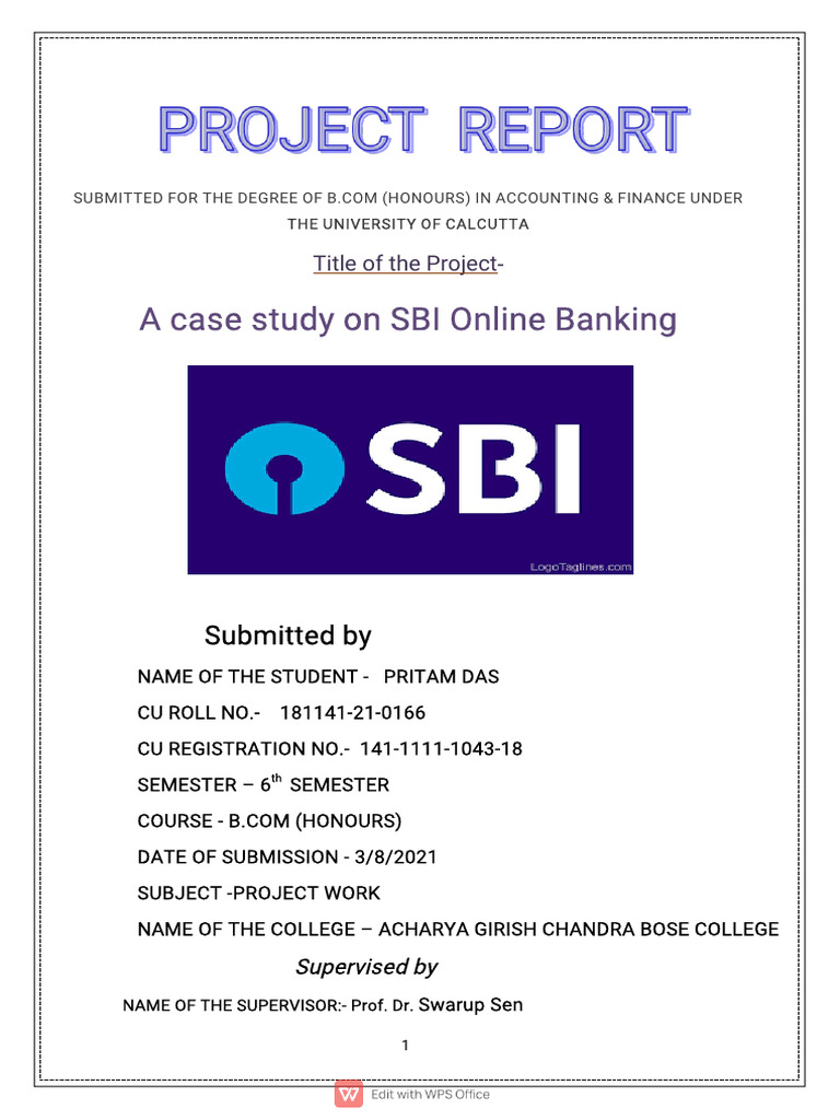 SBI- online Banking | PDF