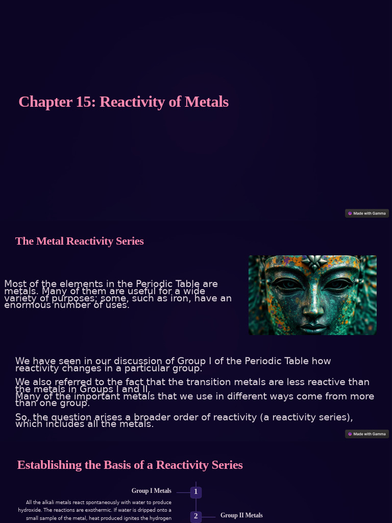 Reactivity Series | PDF | Redox | Chemical Reactions