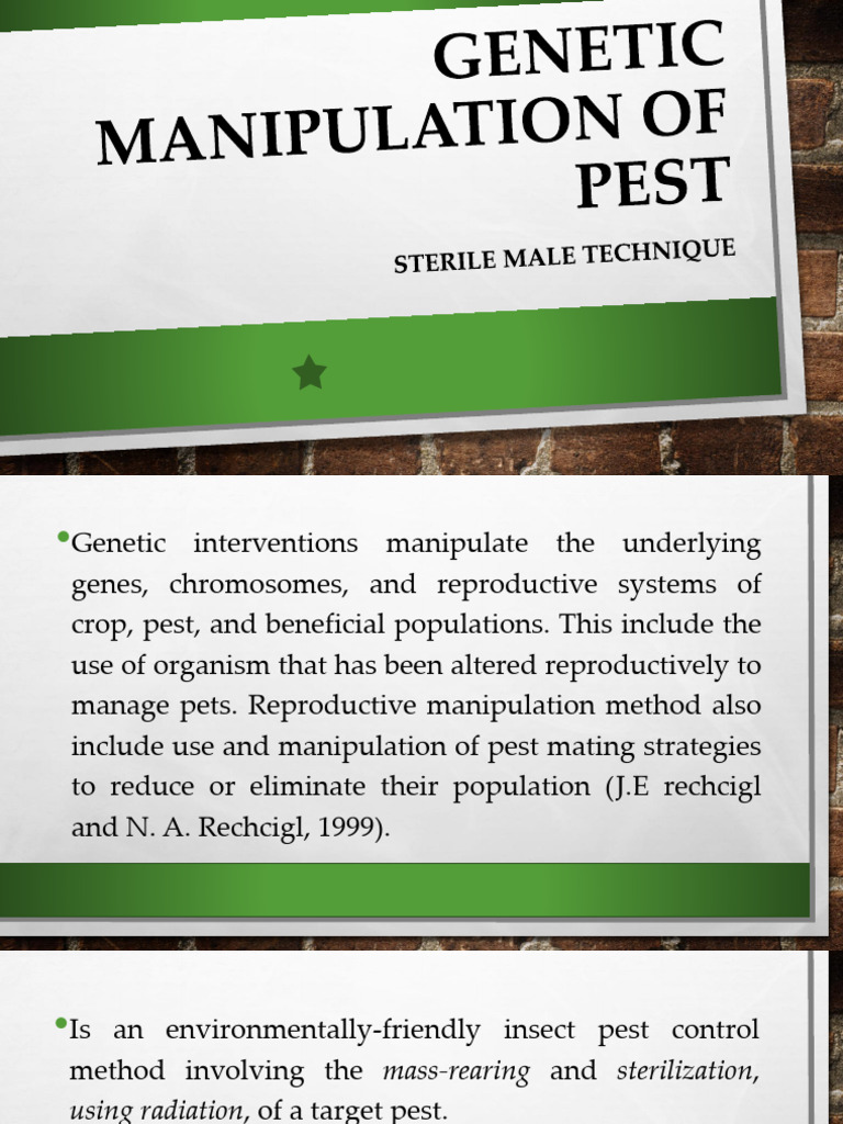 7.-Genetic-Manipulation-of-Pest | PDF | Zoology | Reproduction