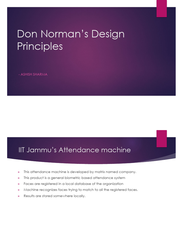 Don Norman’s Design Principles (1) | PDF