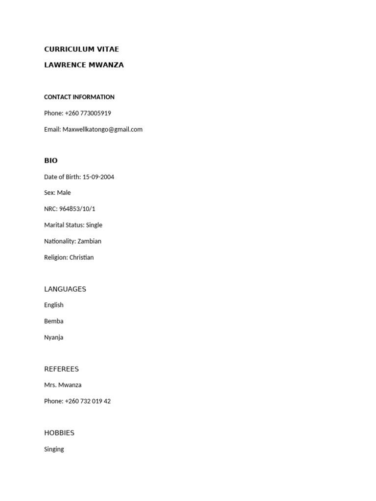 CURRICULUM VITA Max Mahn | PDF