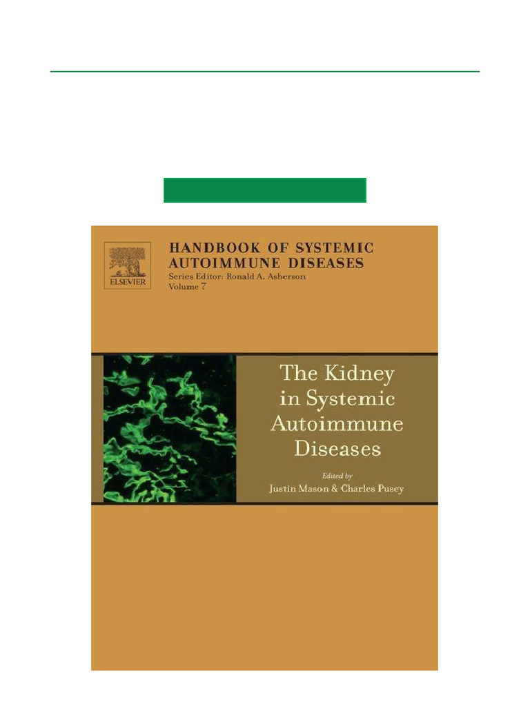 Research The Kidney in Systemic Autoimmune Diseases Optimized DOCX ...