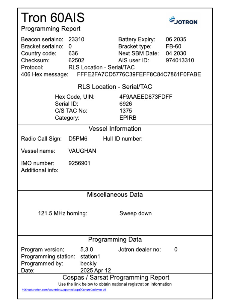 Tron Ais Epirb | PDF