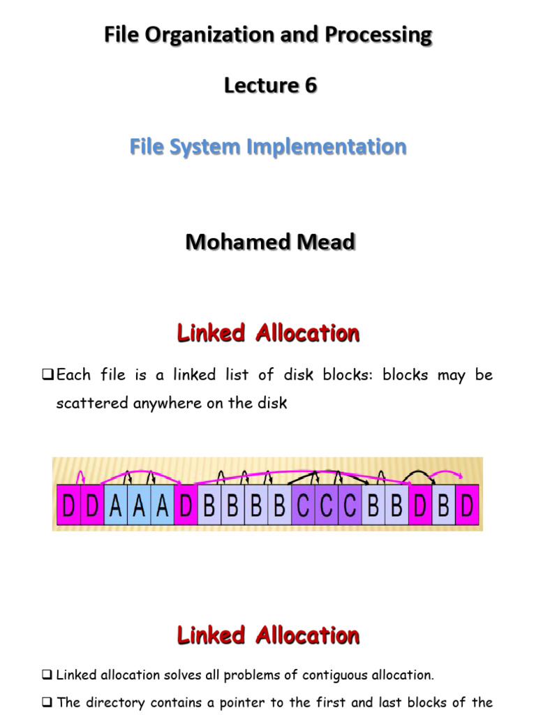 Lecture6 FileOrganization | PDF | Computer File | Pointer (Computer ...