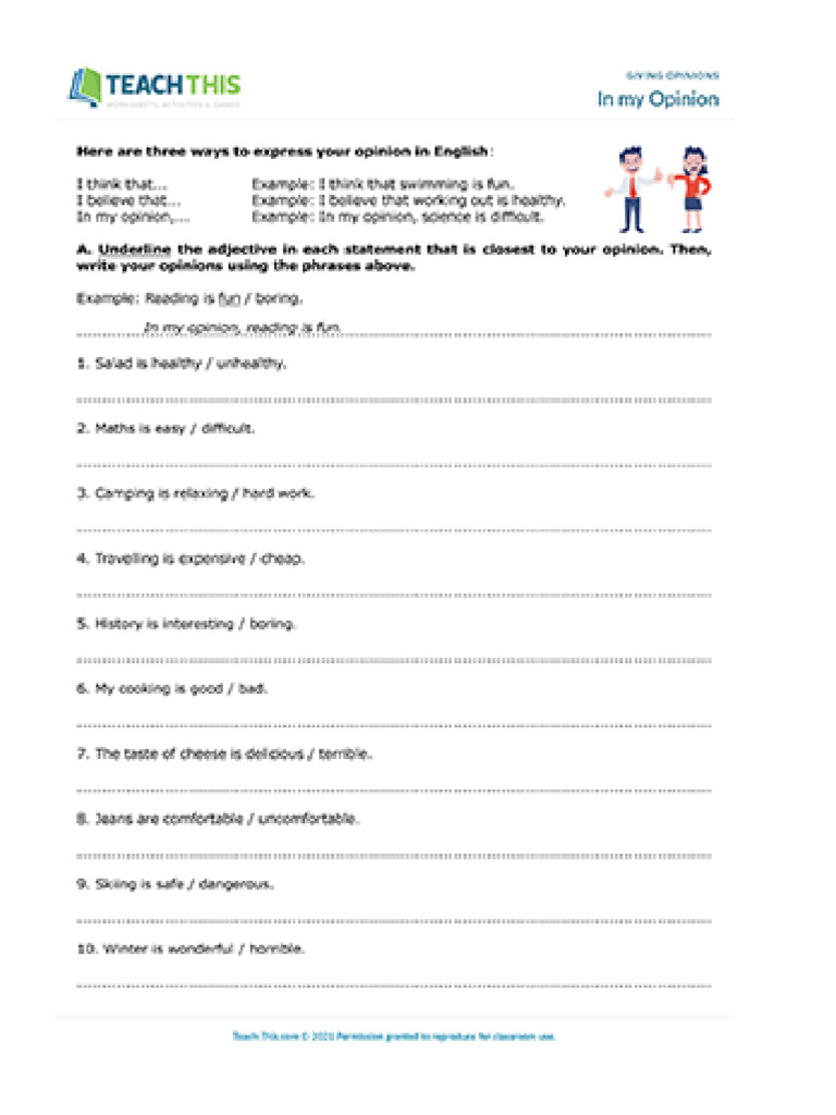CONJUNCTIONS OF OPINION 1 | PDF