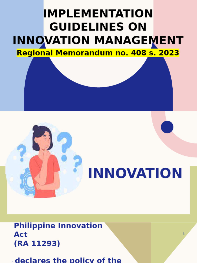 Implementation Guidelines on Innovation Management | PDF | Innovation ...