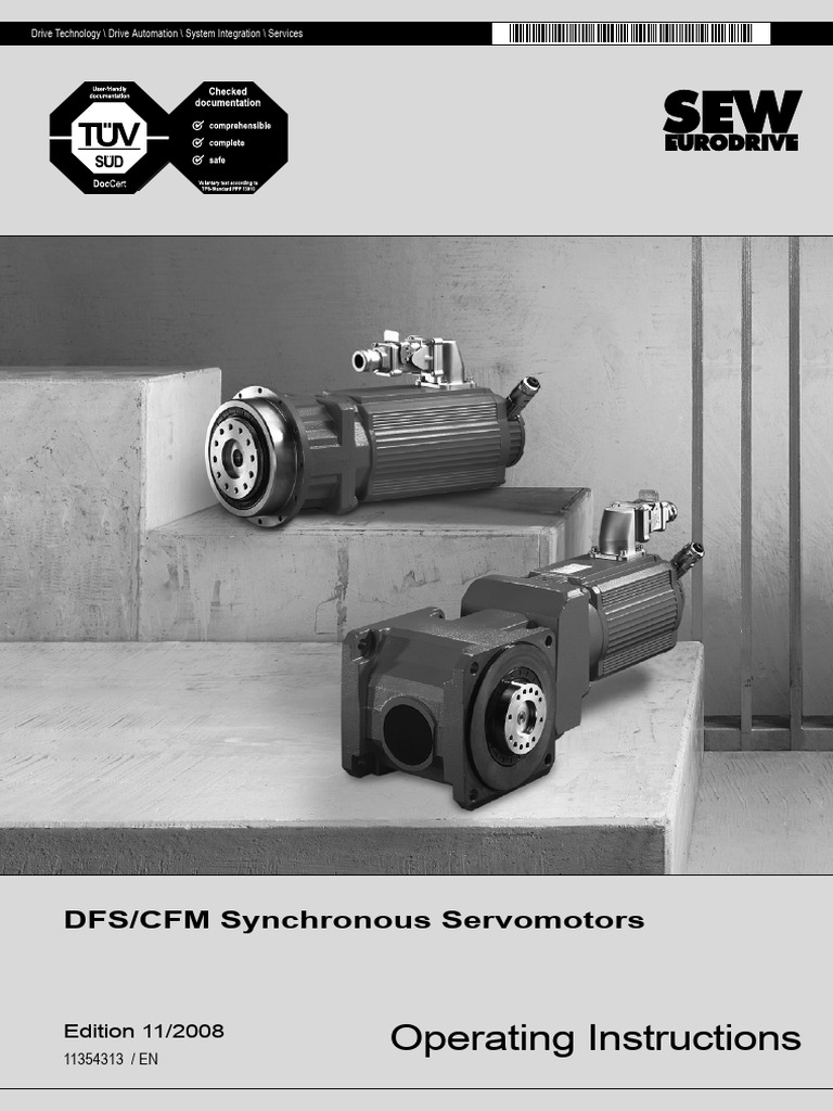05_Servomotor_DFS_CFM_EN_2008_11 | PDF | Electrical Connector ...