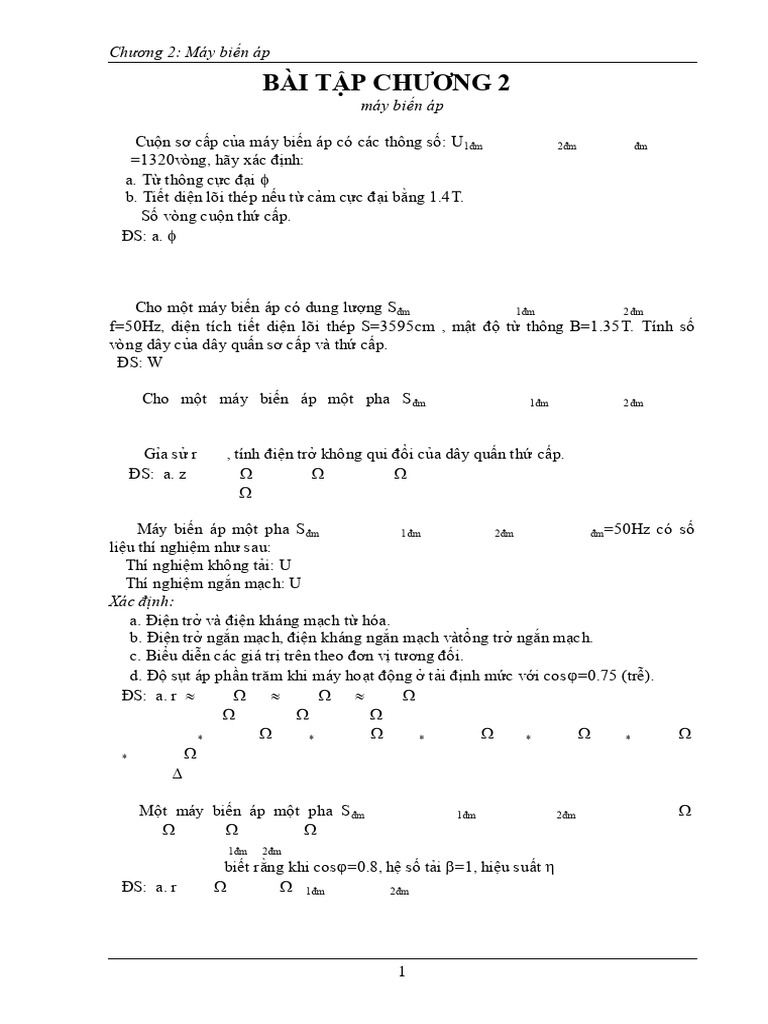 Bai Tap Chuong 2 | PDF