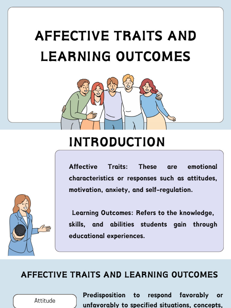 Affective Traits and Learning Outcomes | PDF | Self Esteem | Attitude ...