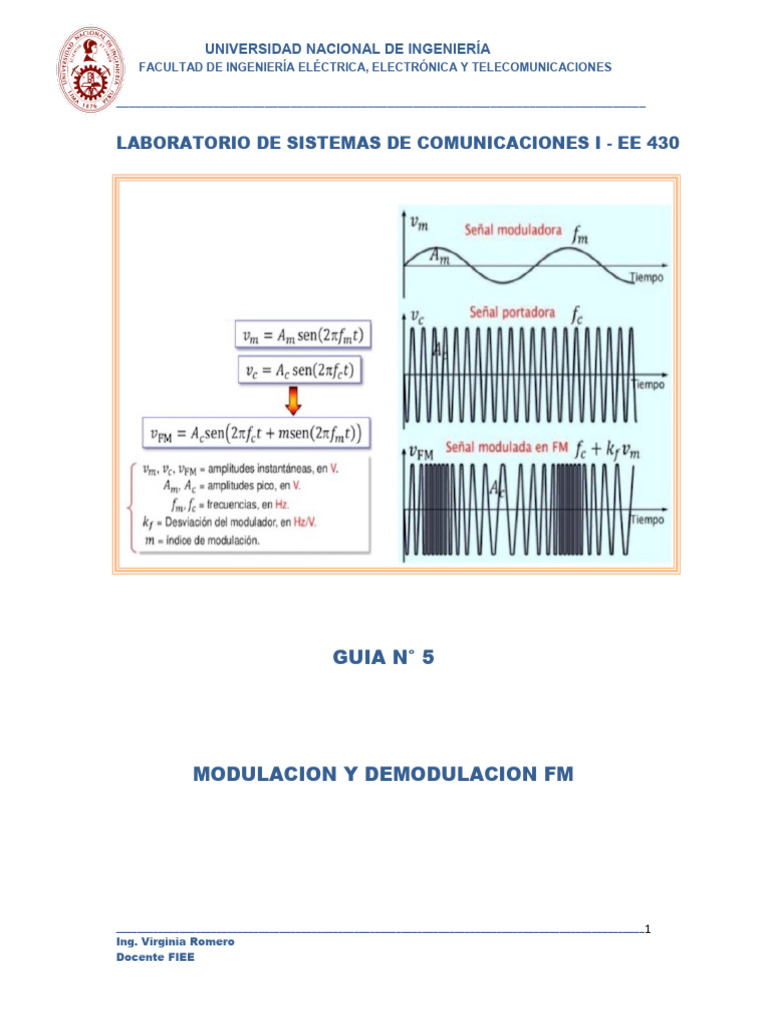Modulacion FM | PDF | Modulación | Modulación de frecuencia
