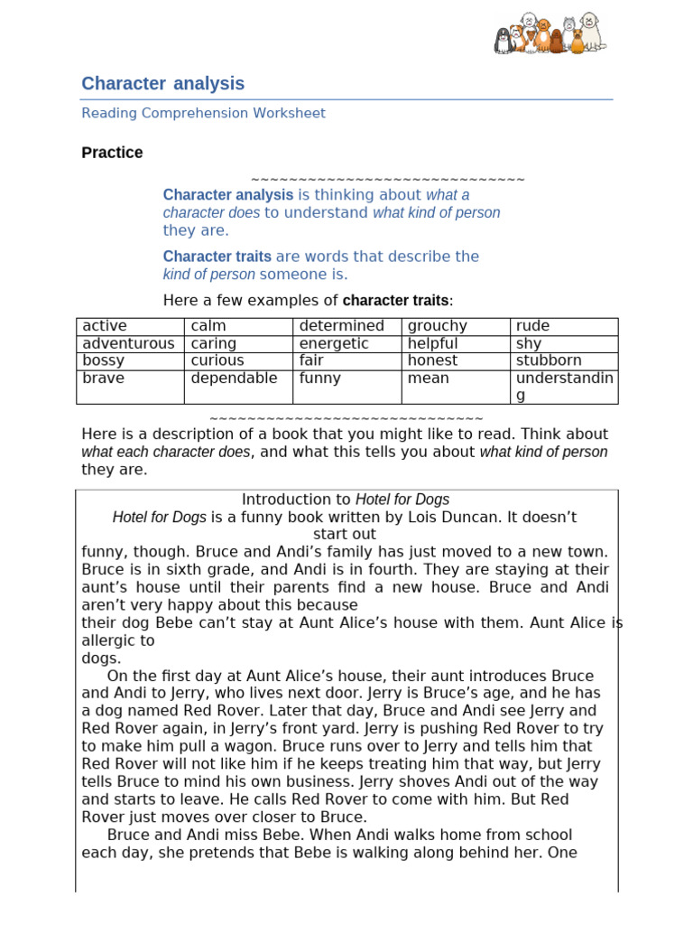 Grade 5 Story Elements A | PDF