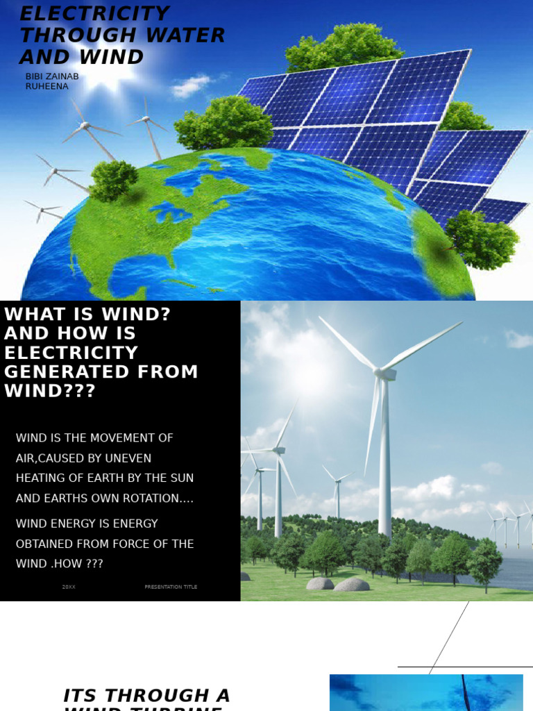 ENERGY FROM WIND AND WATER Final PPT - 043449 | PDF | Hydroelectricity ...