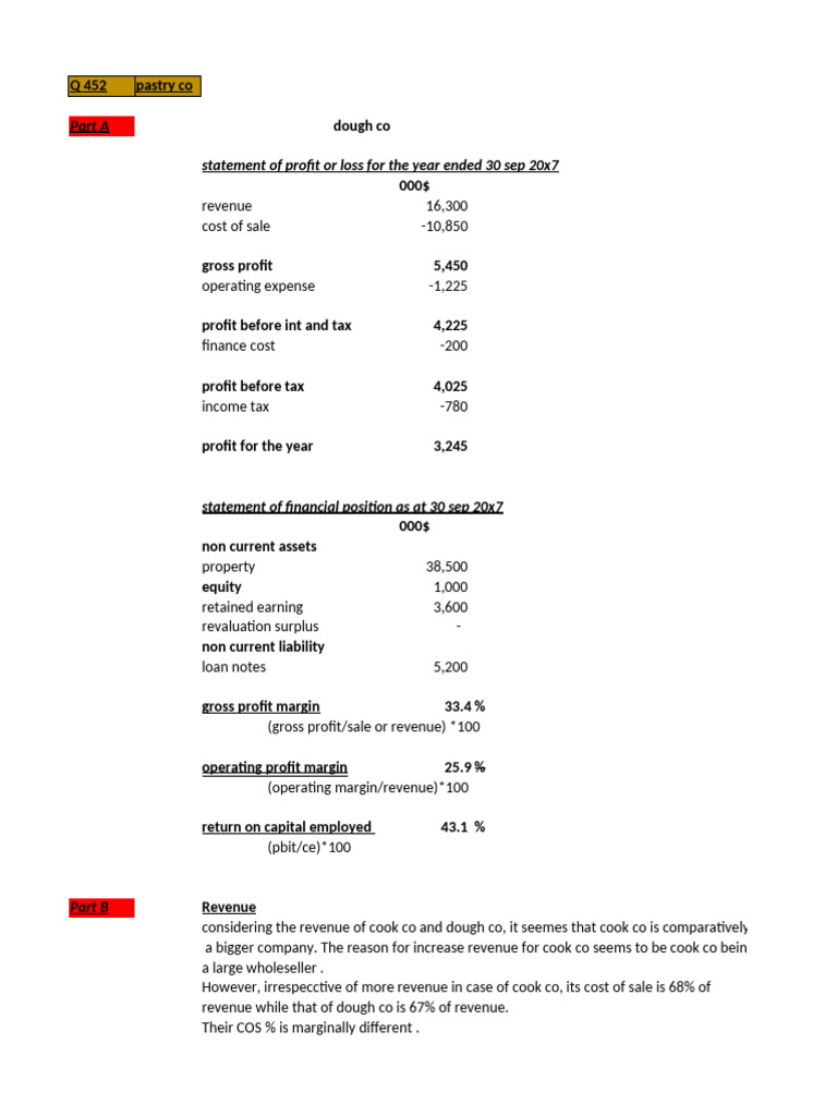 Analysis Financial Stat Sec C | PDF | Expense | Revenue