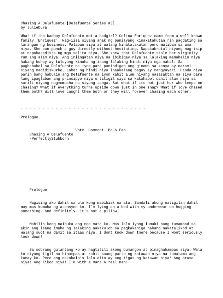 Delafuente Series 3 (Chasing A Delafuente) by Ineryss | PDF