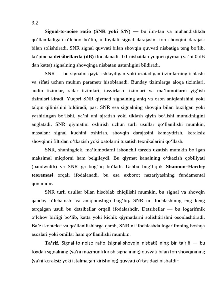 3.2 SNR | PDF