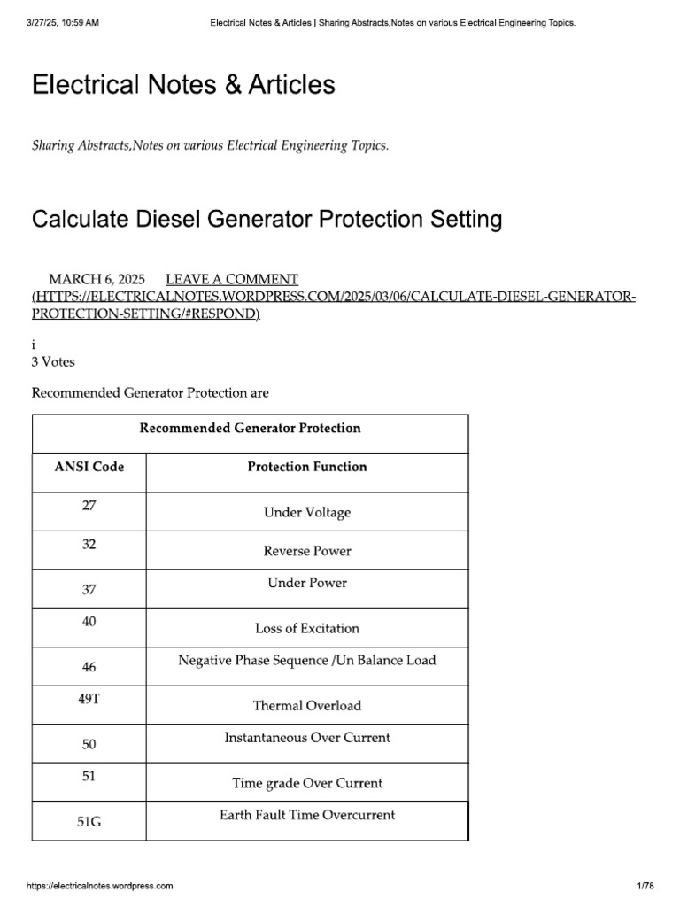 Electrical Protecttion | PDF