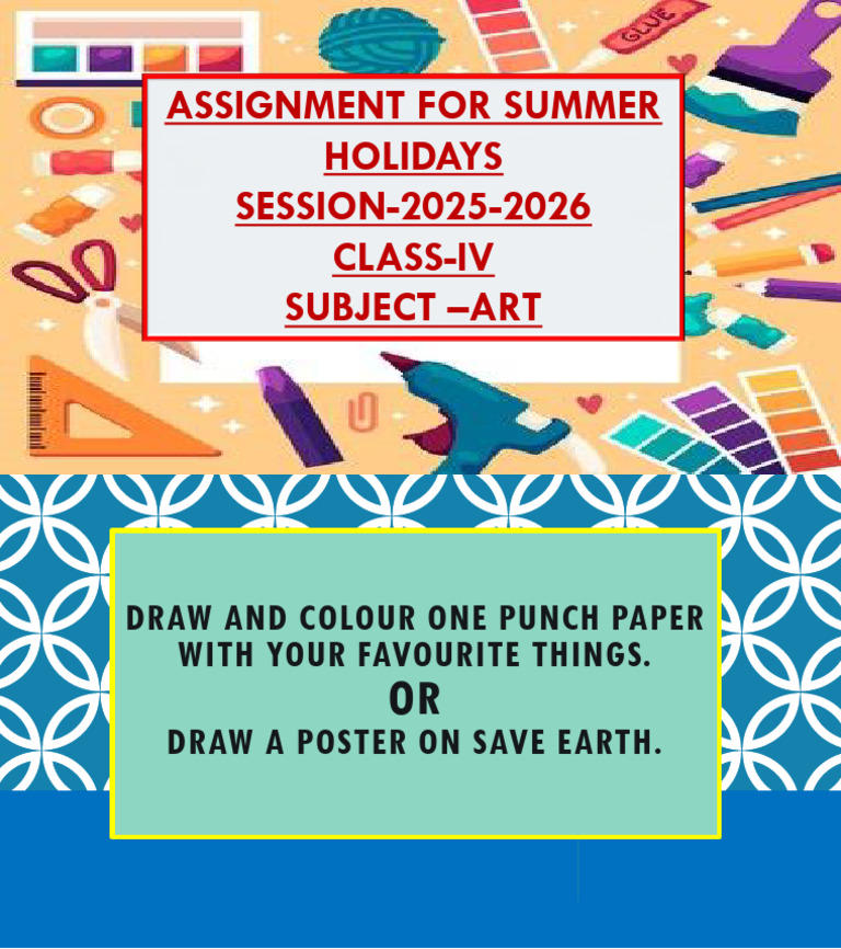 Summer Holiday Art Assignment 2025-2026 | PDF