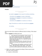 Understanding Author's Purpose | PDF | Persuasion | Evidence