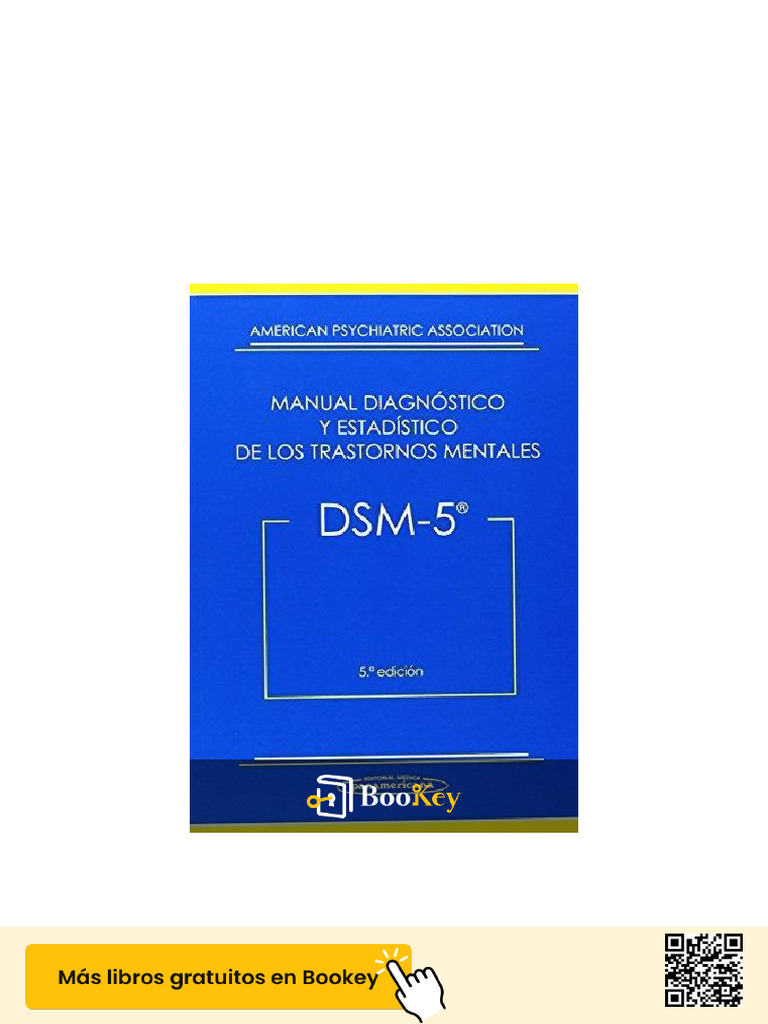 Manual Diagnóstico y Estadístico de Los Trastornos Mentales DSM - 5 PDF | PDF | Manual ...