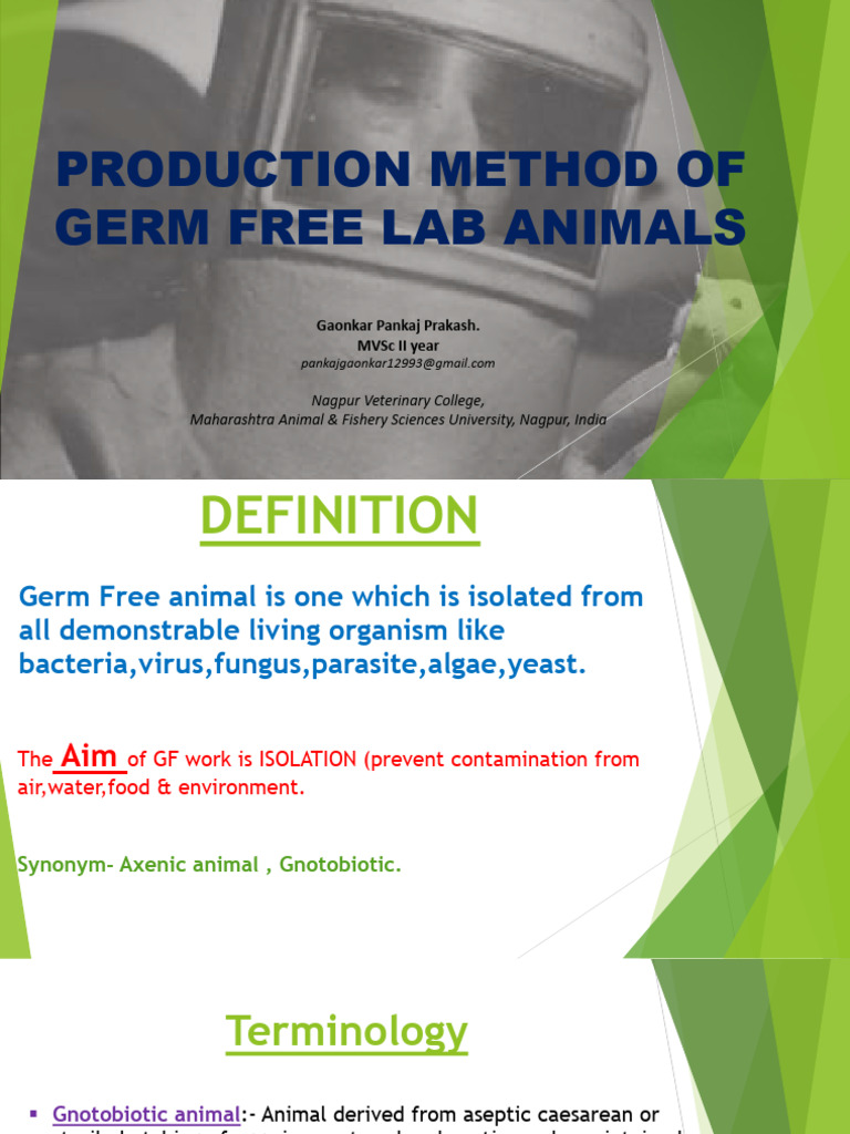 Germfreeanimalpankaj 171206082233 | PDF | Biology | Organisms