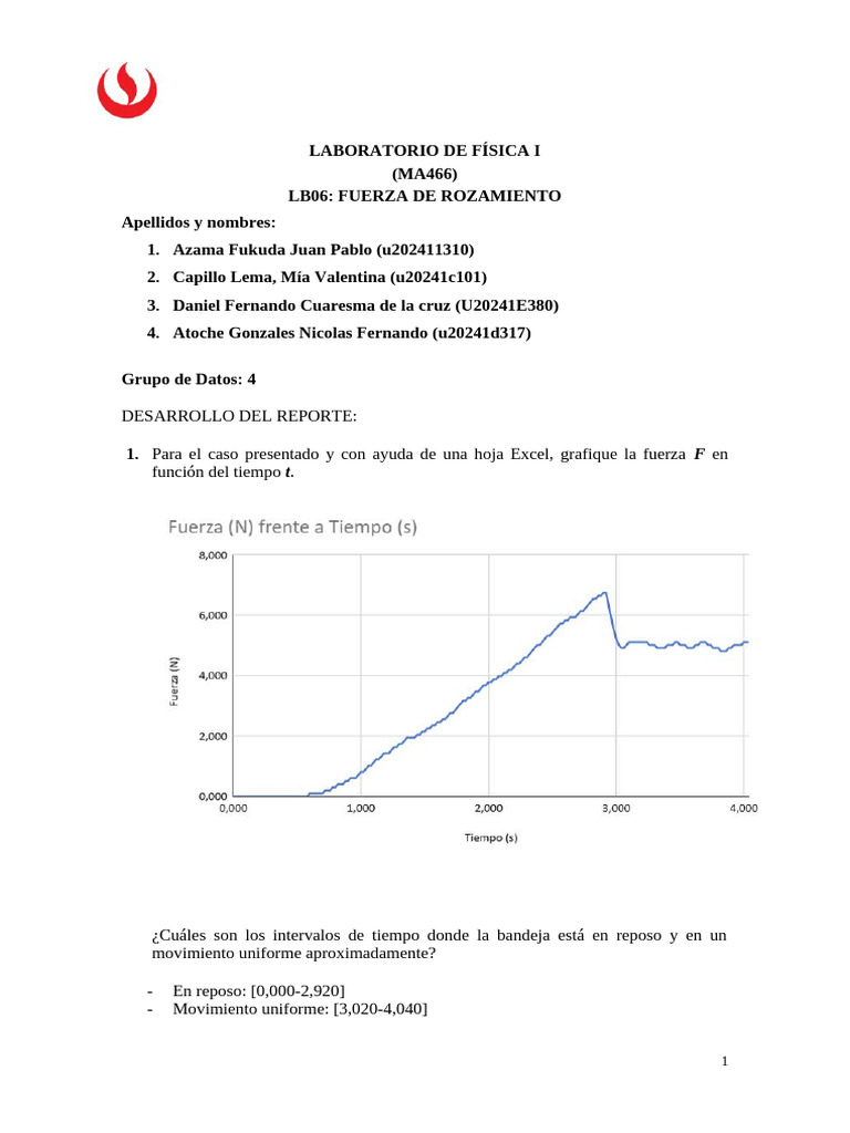 359 1AMA0466 LB06 Grupo4 | PDF | Fricción | Química Física