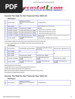 Income Tax Slabs FY 2024-25 & 2025-26 | PDF | Tax Bracket | Taxes