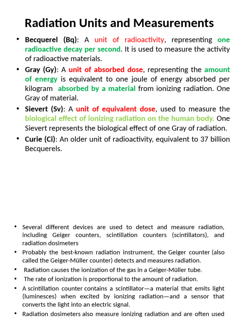 6.radiation Units and Measurements | PDF