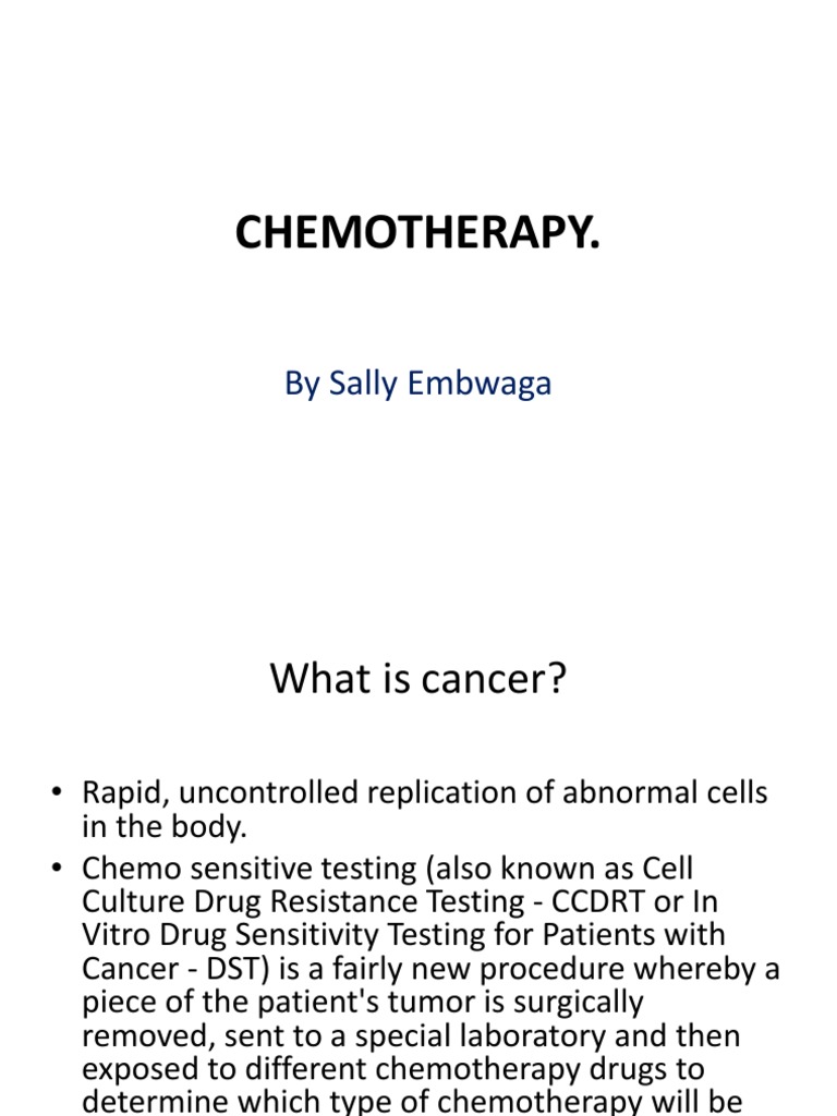Chemotherapy | PDF | Chemotherapy | Cancer