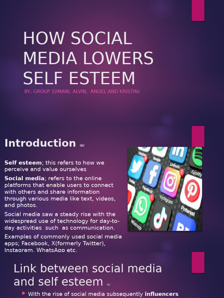 How Social Media Lowers Self Esteem Fls | PDF | Social Media | Popular ...