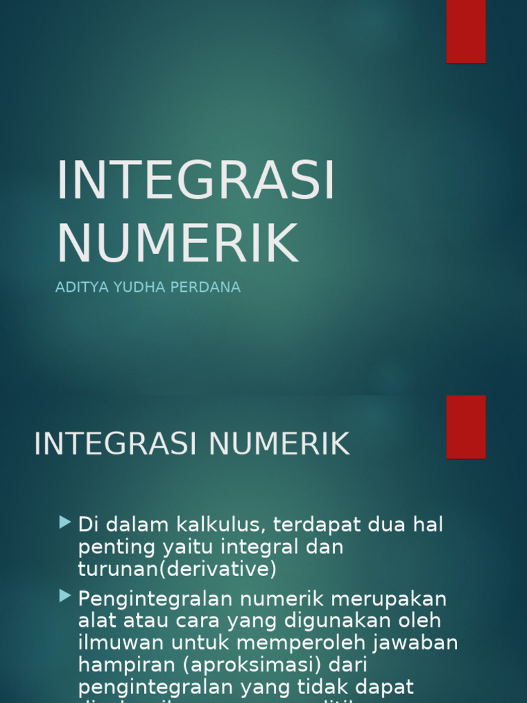 Power Point Integrasi Numerik | PDF