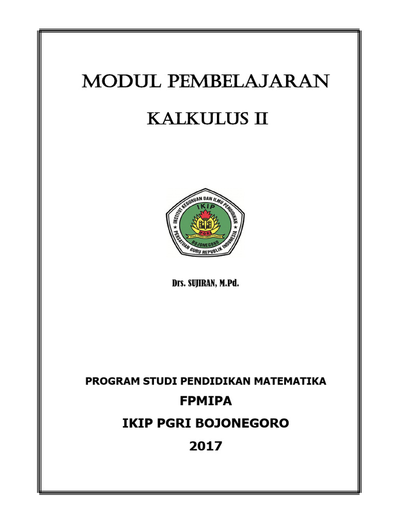 MODUL KALKULUS II | PDF