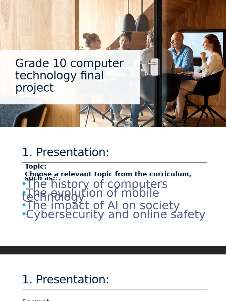 Grade 10 Computer Technology Final Project Sy 2024 25 | PDF