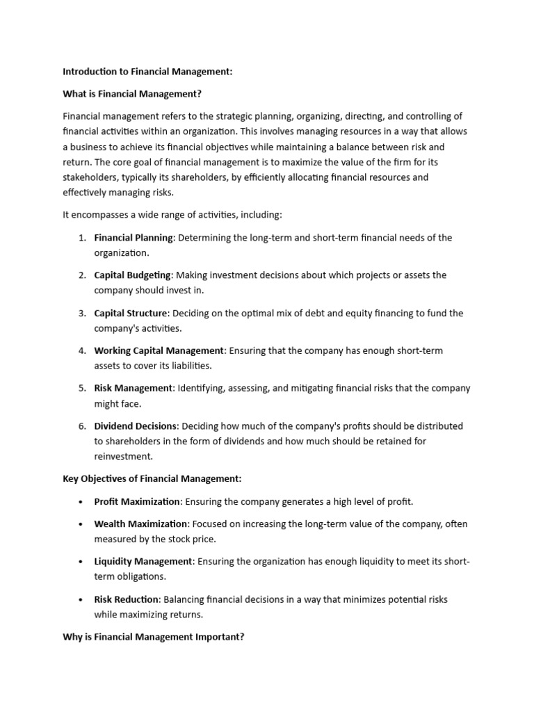 Financial Management Complete Outline Notes | PDF | Bonds (Finance ...