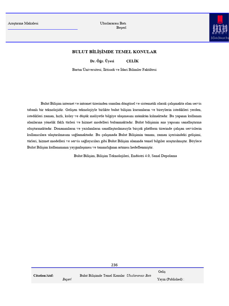 Bulut Bilisimde Temel Konular | PDF