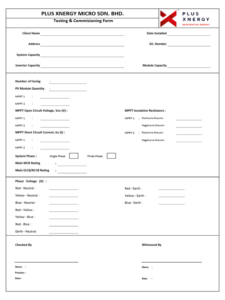 Test-Commission Form (1) | PDF