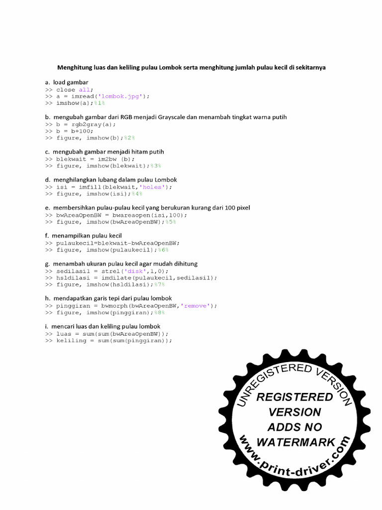 Luas Dan Keliling Pulu Lombok | PDF