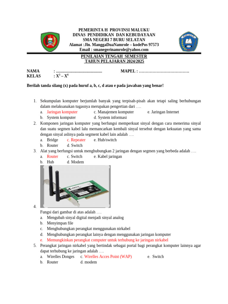 PAS Informatika Genap Siap Kirim | PDF