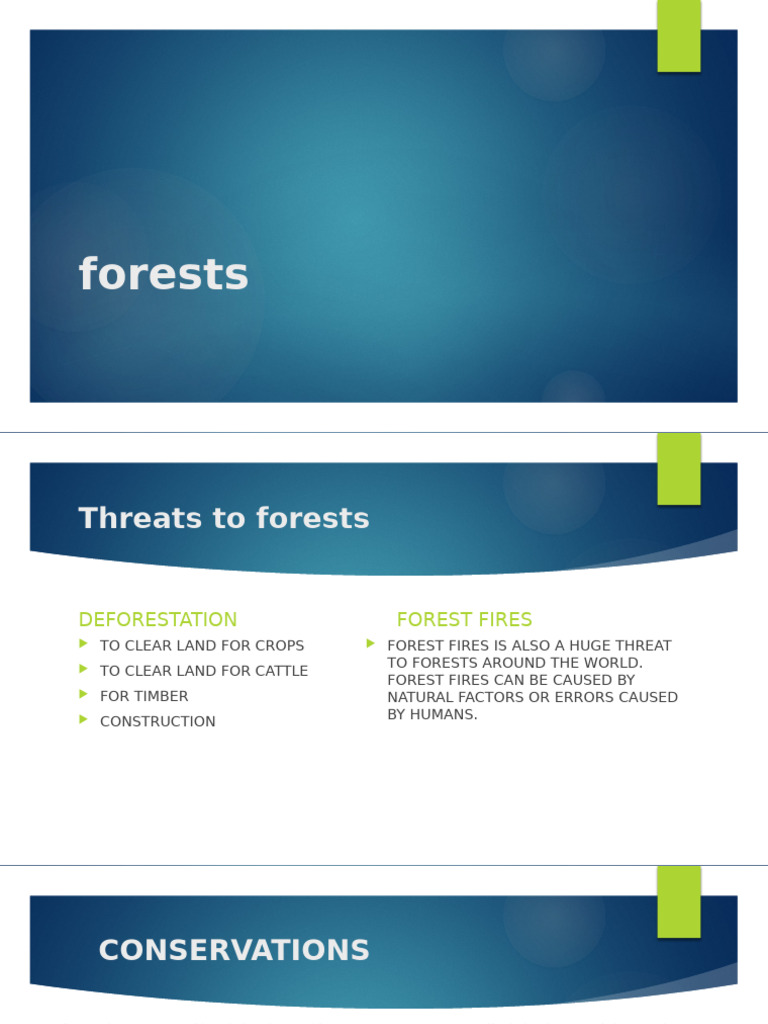 Forest Conservation and Threats Explained | PDF | Forests | Deforestation